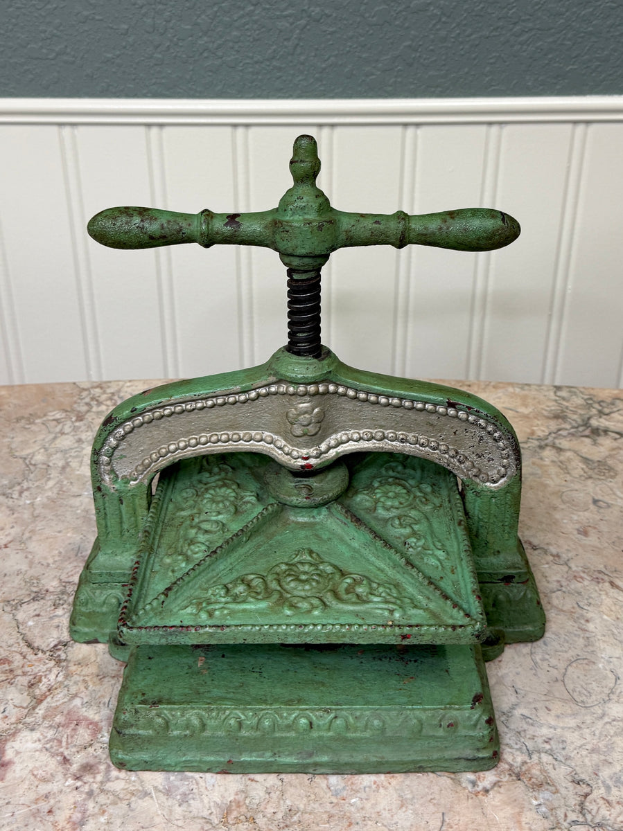 Antique Victorian Cast Iron Bookbinding Press Screw Nipping Press ...